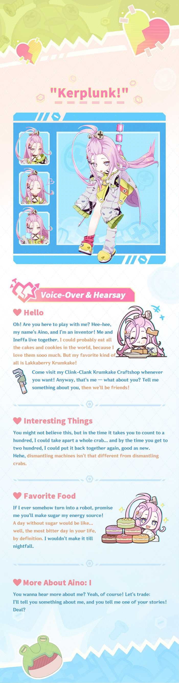 Character Introduction — "Clinky-Clank Gadgets-A-Gogo" Aino | Genshin ...