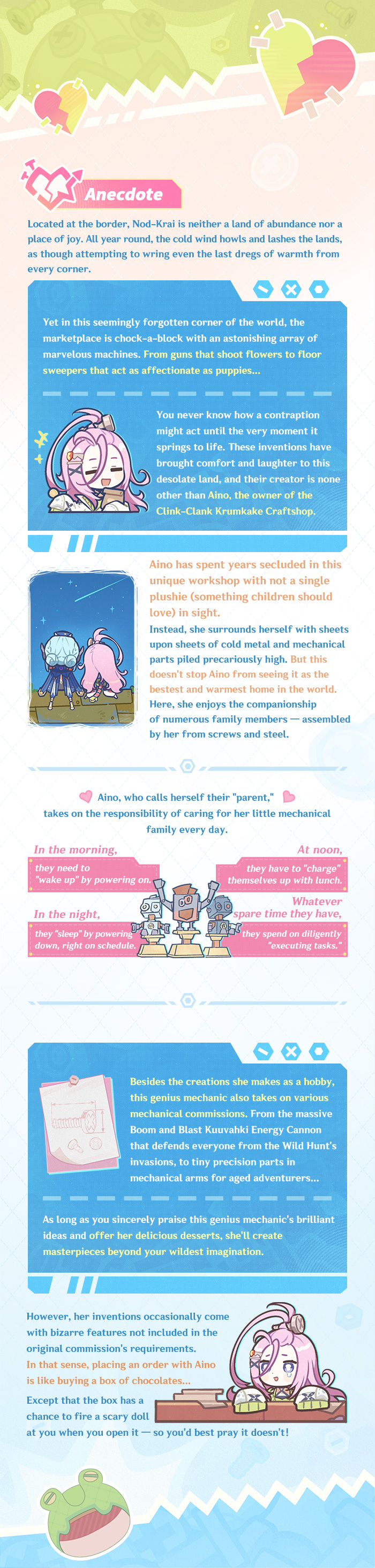 Character Introduction — "Clinky-Clank Gadgets-A-Gogo" Aino | Genshin ...