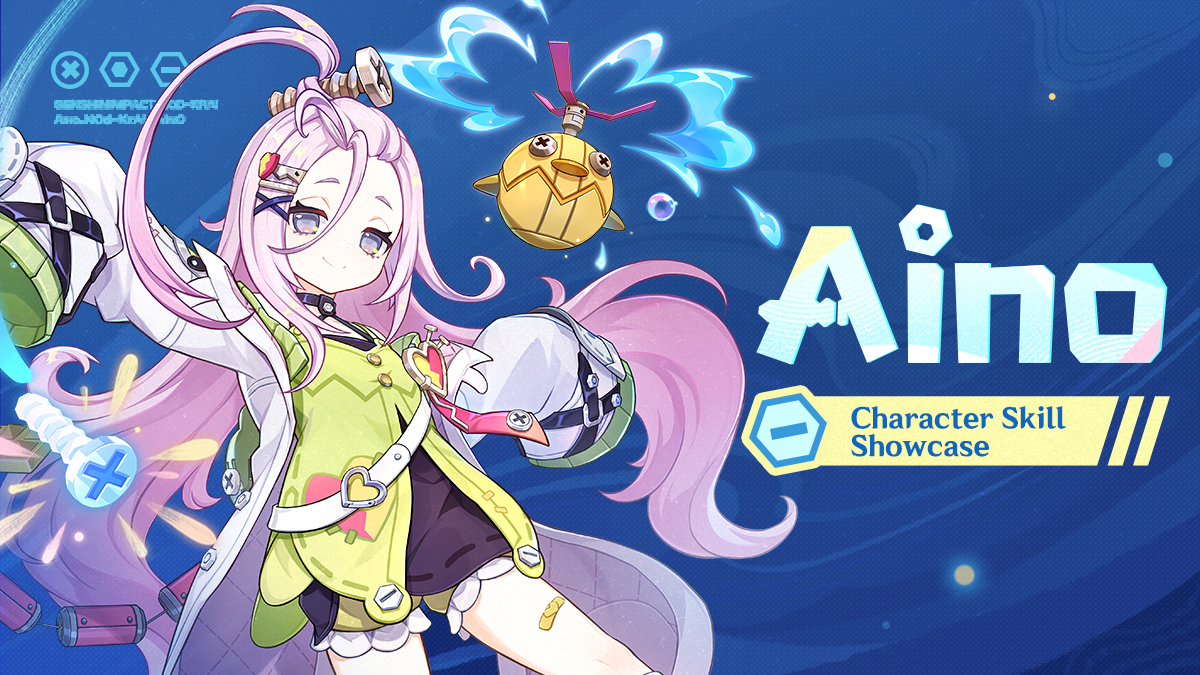 Character Skill Showcase — "Clinky-Clank Gadgets-A-Gogo" Aino | Genshin ...