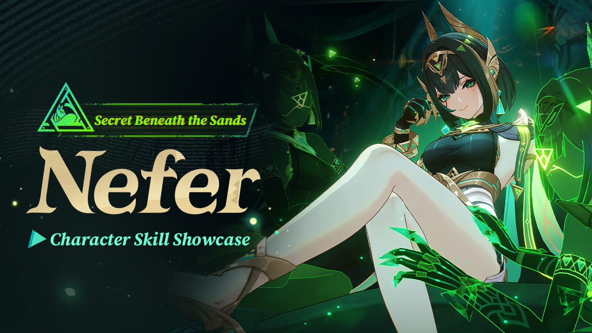 Character Skill Showcase — "Secret Beneath the Sands" Nefer | Genshin ...