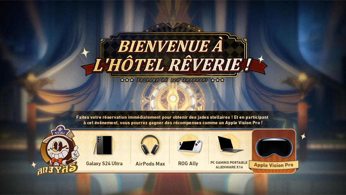 Réservation avec récompenses : Bienvenue à l'Hôtel Rêverie ! Participez ...