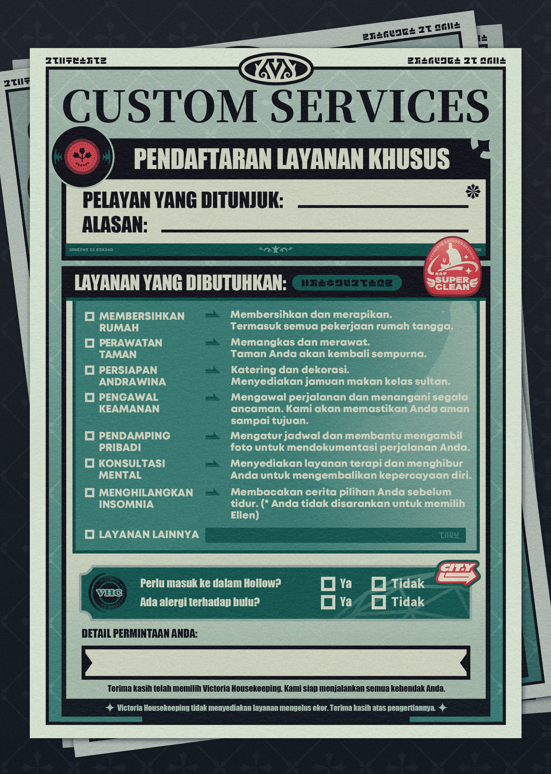 Victoria Housekeeping siap melayani Anda. | Situs Resmi Zenless Zone Zero