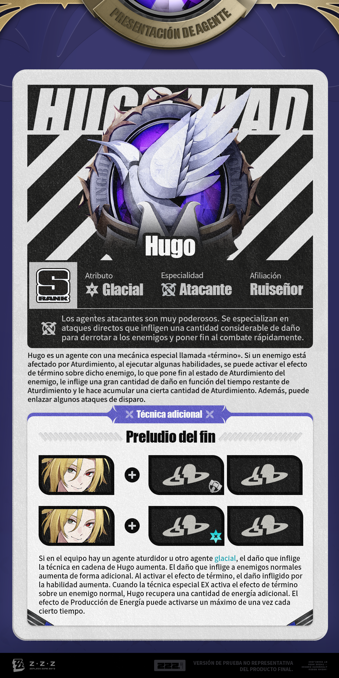 Mecánicas de agente: Hugo | Web Oficial de «Zenless Zone Zero»