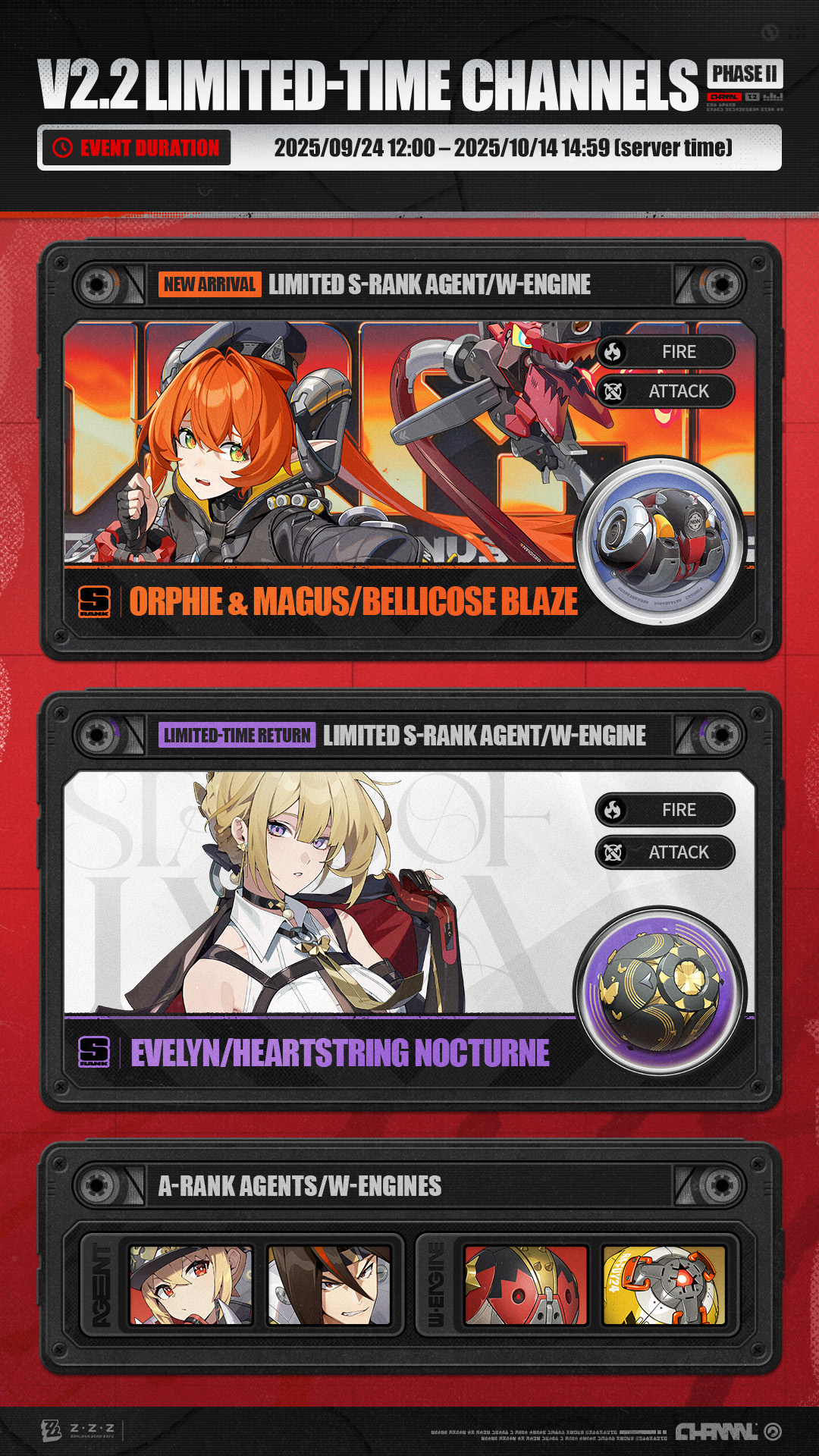 V2.2 Limited-Time Channels (Phase II) | Zenless Zone Zero Official Site