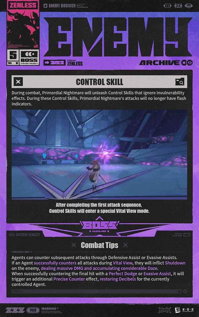 Enemy Dossier | Primordial Nightmare | Zenless Zone Zero Official Site
